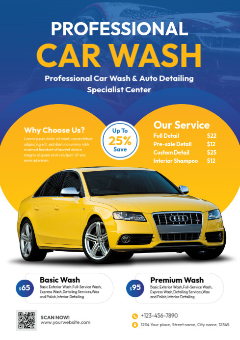 Plantilla de Car wash flyer template | PosterMyWall