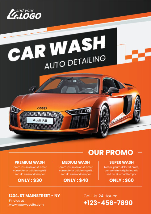 Plantilla de Car wash flyer template | PosterMyWall