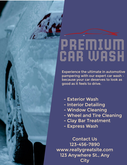 Plantilla de Car wash flyers | PosterMyWall