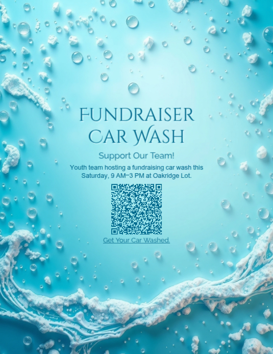 Car Wash Fundraiser Flyer – Support Local Youth Template | PosterMyWall
