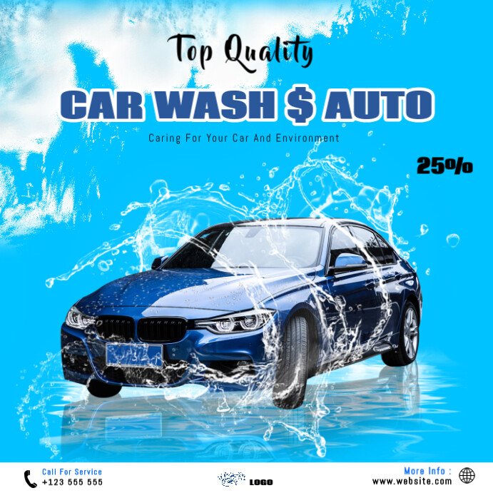 Car wash post Template | PosterMyWall