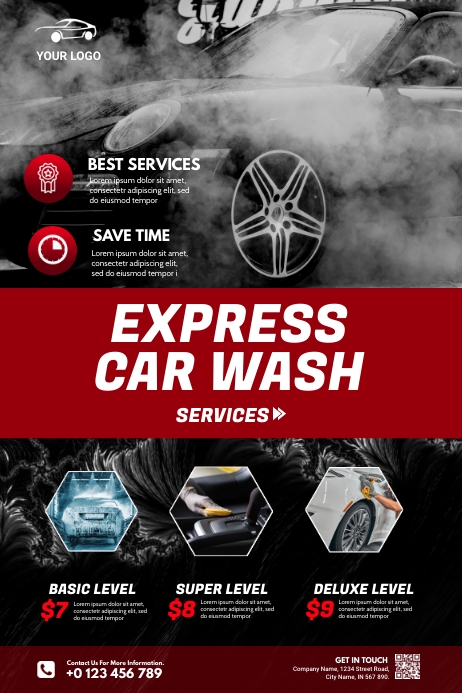 Car Wash Poster Templates | PosterMyWall
