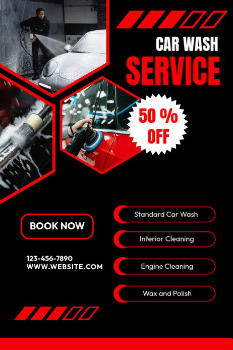 Car Wash Service Template | PosterMyWall