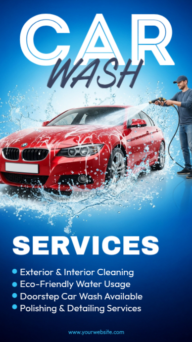 Car Wash Service Template | PosterMyWall