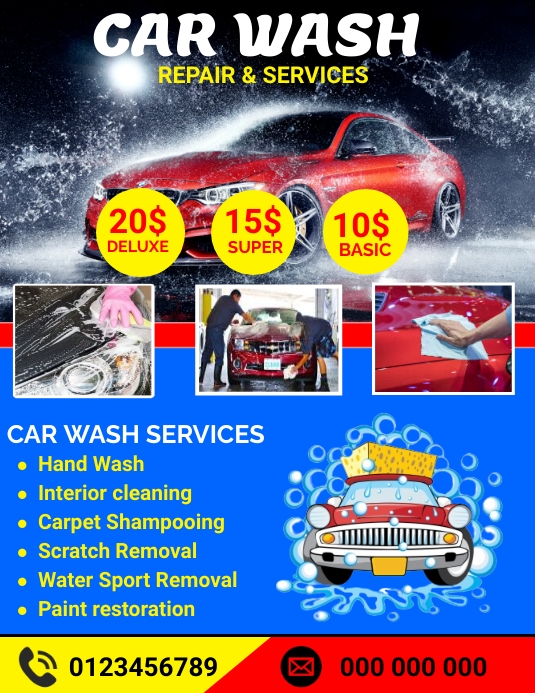 car wash service Template | PosterMyWall