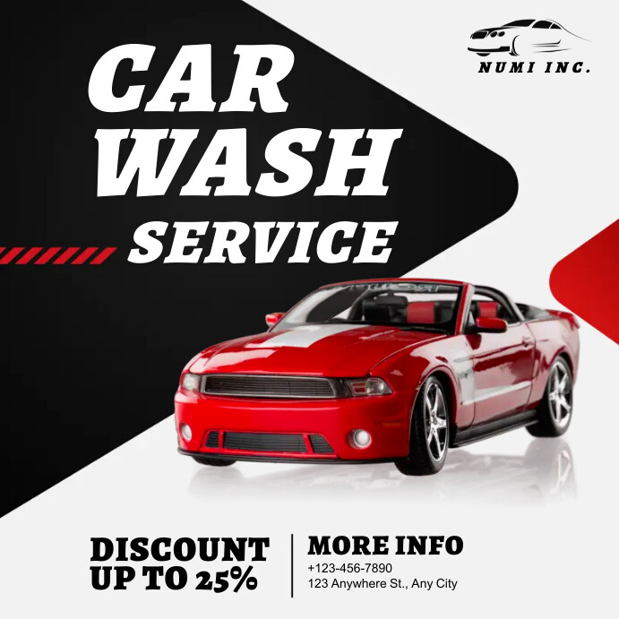 car wash service IG post Template | PosterMyWall