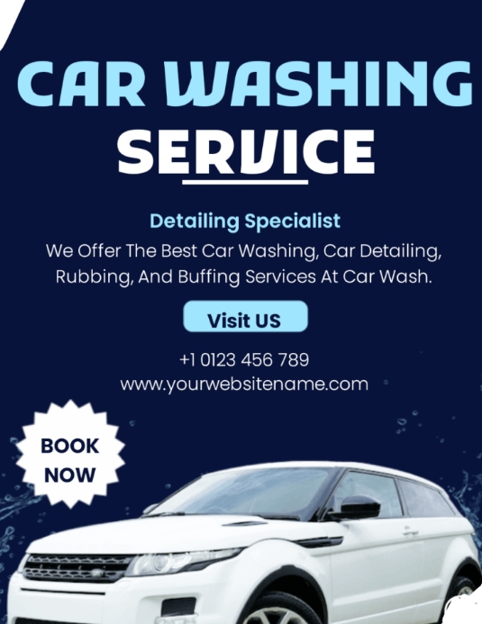 Copy of Car Wash Service Template | PosterMyWall