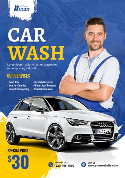 Car wash services Template | PosterMyWall