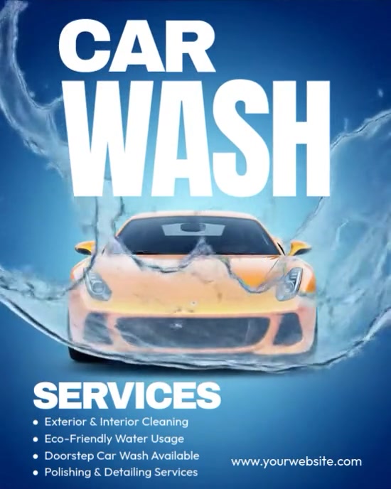 Car Wash Services Instagram Portrait Template | PosterMyWall