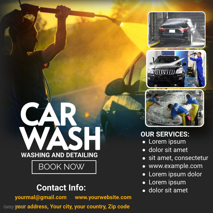 car wash template | PosterMyWall