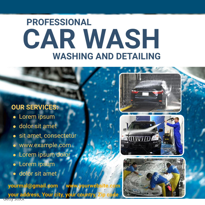 car wash template | PosterMyWall