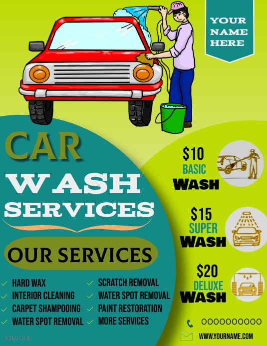 Car Washing poster (1) Template | PosterMyWall