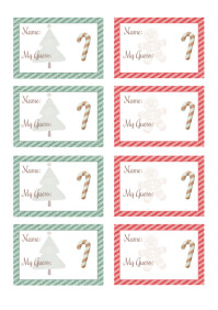 PRINTABLE Christmas Candy Guessing Game Template | PosterMyWall