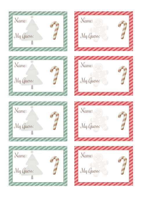 card christmas guessing game printable Template | PosterMyWall