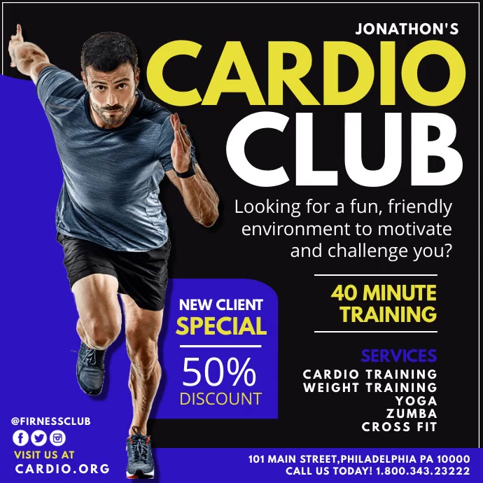 Modèle Cardio | PosterMyWall