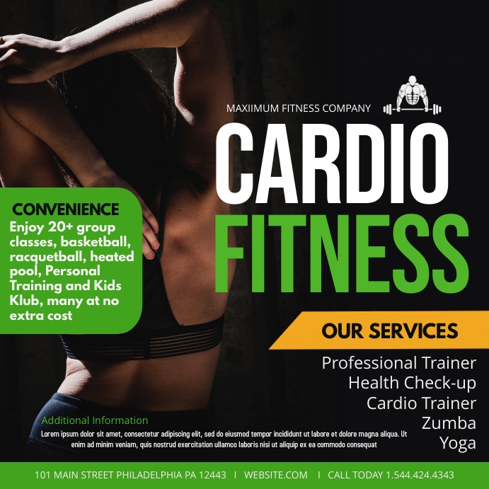 Cardio Template | PosterMyWall