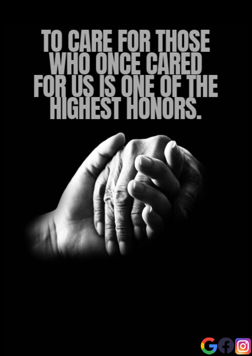 CARE AND HONORS QUOTE TEMPLATE | PosterMyWall