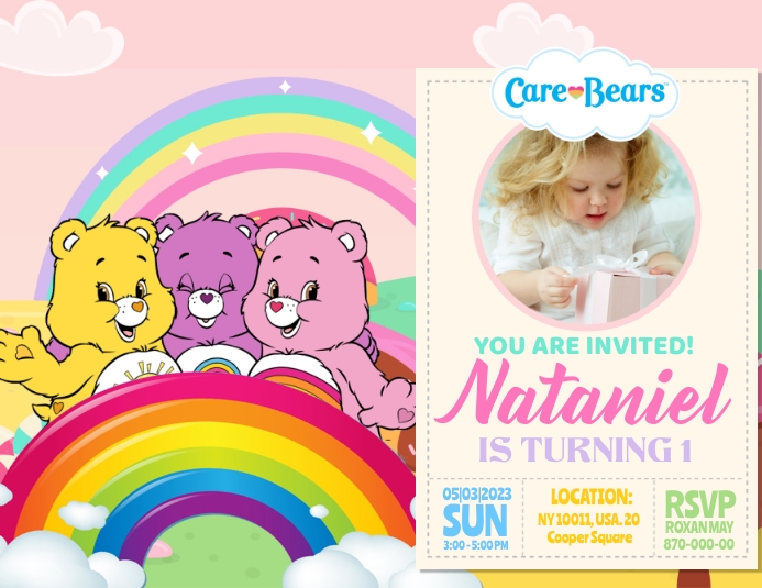 Care Bears Template | PosterMyWall