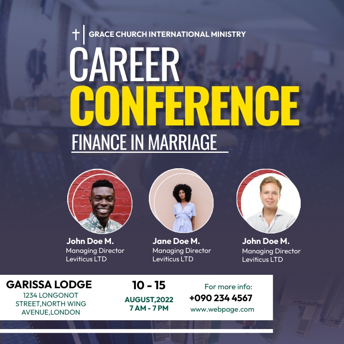 CAREER CONFERENCE Template | PosterMyWall
