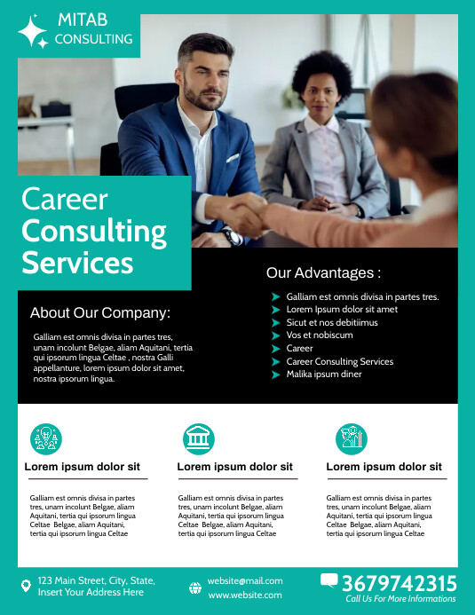 Career Consultant Services Template | PosterMyWall