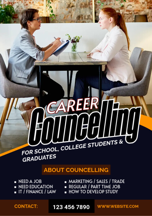 Career Counselling Template | PosterMyWall