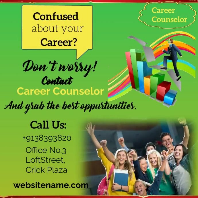 Career Counselor,Profession,education Template | PosterMyWall