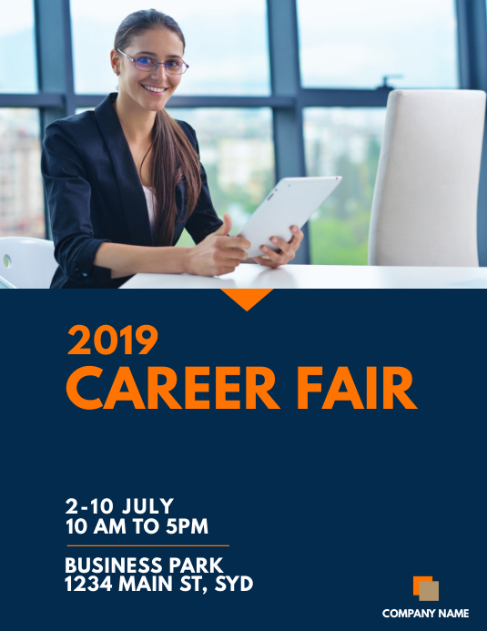 CAREER FAIR FLYER TEMPLATE | PosterMyWall