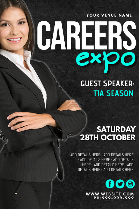 Careers Expo Poster Template | PosterMyWall