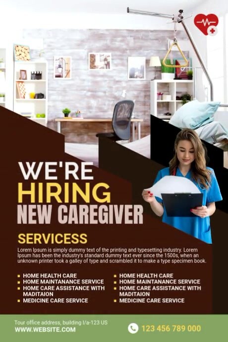 Caregiver service (1) Template | PosterMyWall