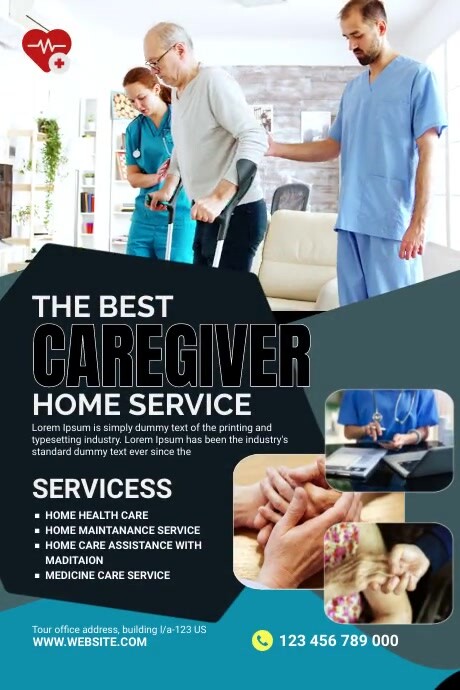 Plantilla de Caregiver service | PosterMyWall
