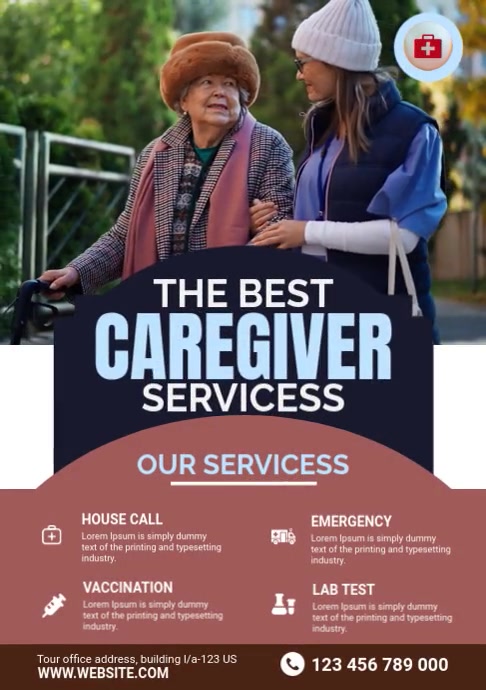 Copy of Caregiver service | PosterMyWall