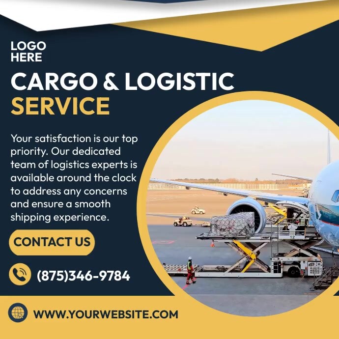 Cargo and Logistics Service Template | PosterMyWall