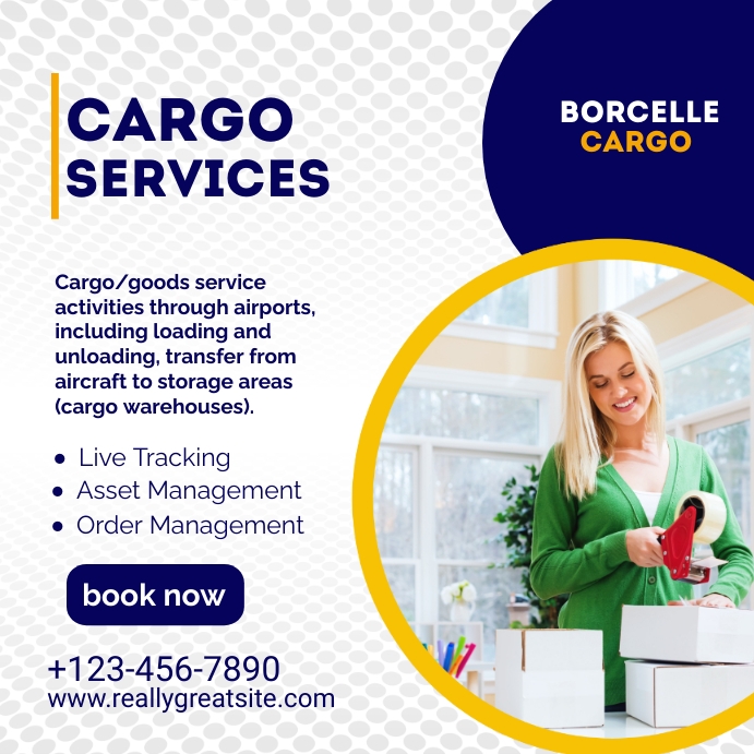 Cargo Services Poster Template | PosterMyWall