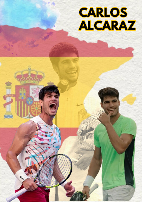 Carlos Alcaraz Template | PosterMyWall