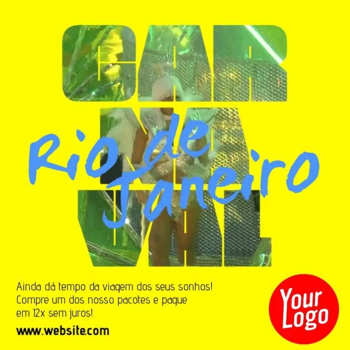 Carnaval Rio de Janeiro Vídeo Viagens Template | PosterMyWall