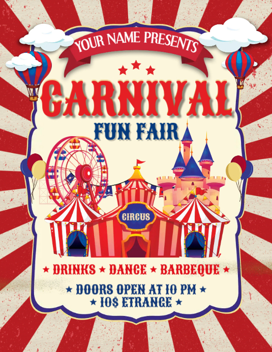 Carnival Circus Flyer Template | PosterMyWall