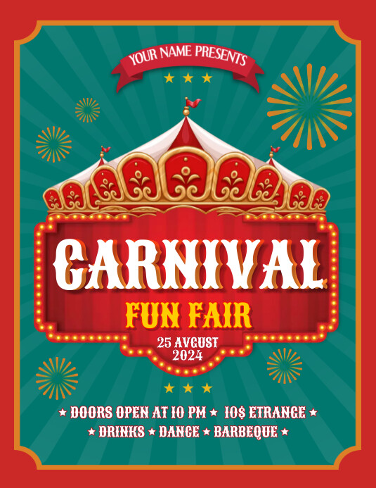 Carnival Circus Flyer Template | PosterMyWall
