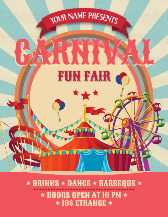 Carnival Circus Flyer Template | PosterMyWall