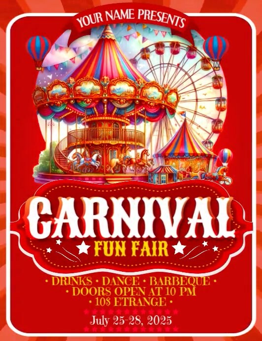 Carnival Circus Flyer Template | PosterMyWall