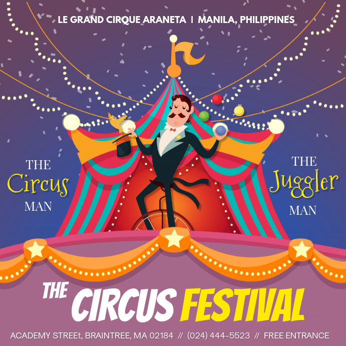 Carnival Event Invitation Instagram Ad Template | PosterMyWall