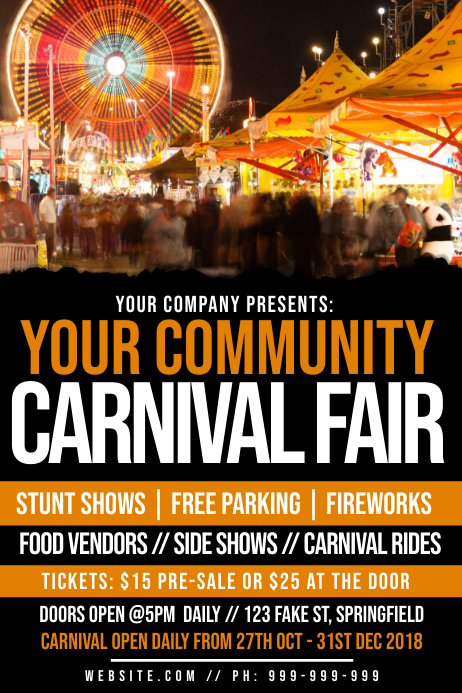 Copy of Carnival Fair Poster | PosterMyWall