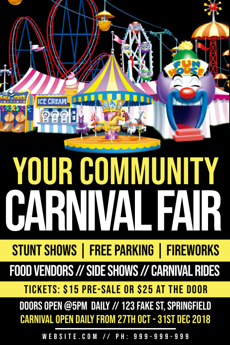 Copy of Carnival Fair Poster | PosterMyWall