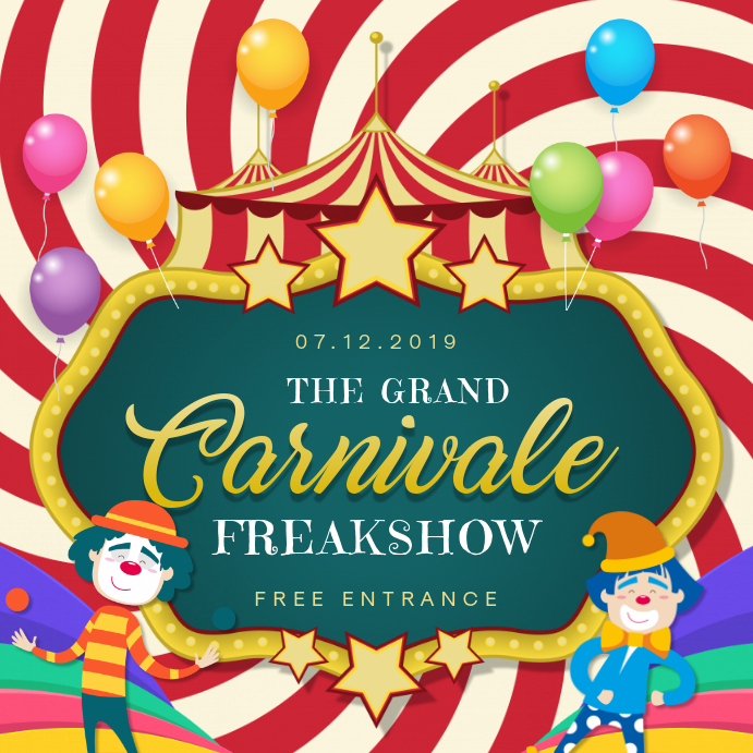 Carnival Magic Show Instagram Ad Template | PosterMyWall