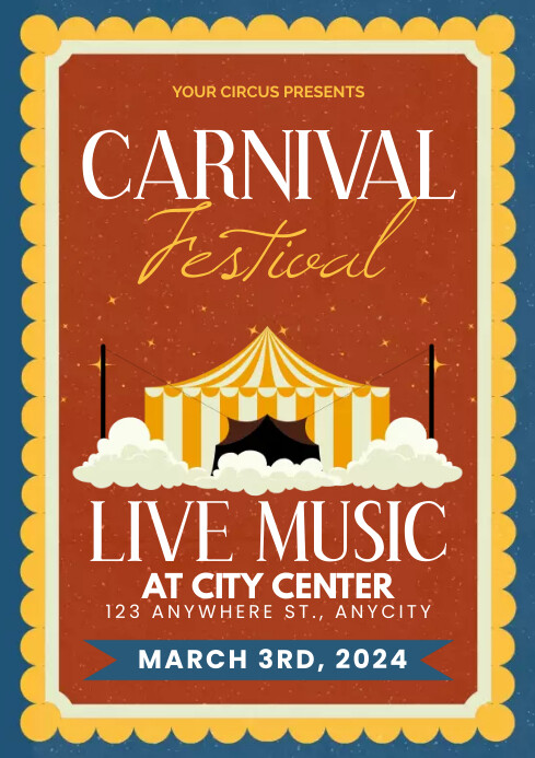 Carnival Music Festival Template | PosterMyWall