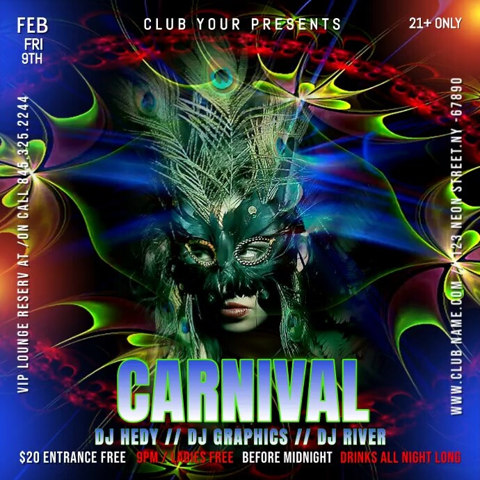 Carnival Night Party Template | PosterMyWall