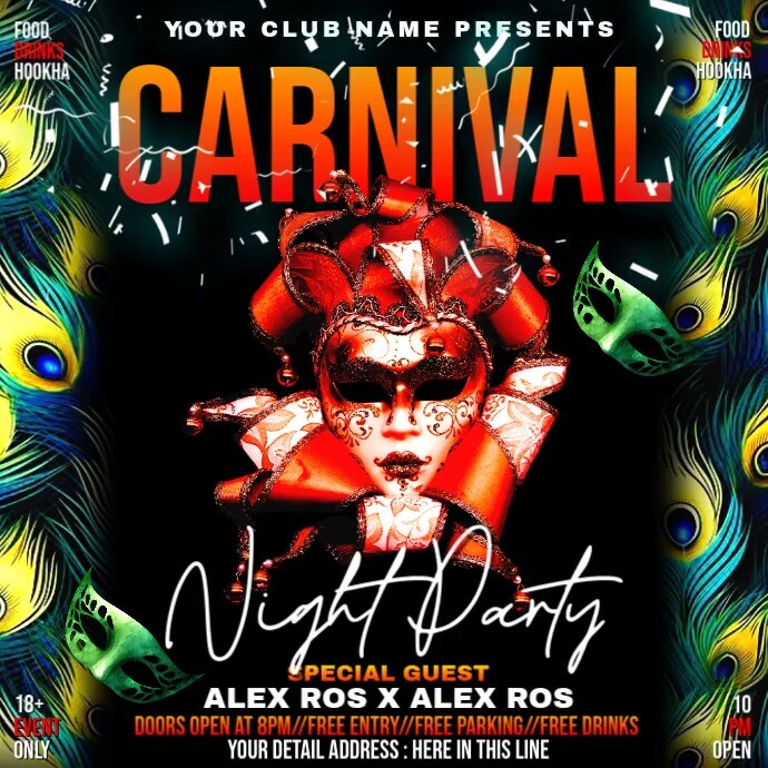 Carnival Night Party Flyer Template | PosterMyWall