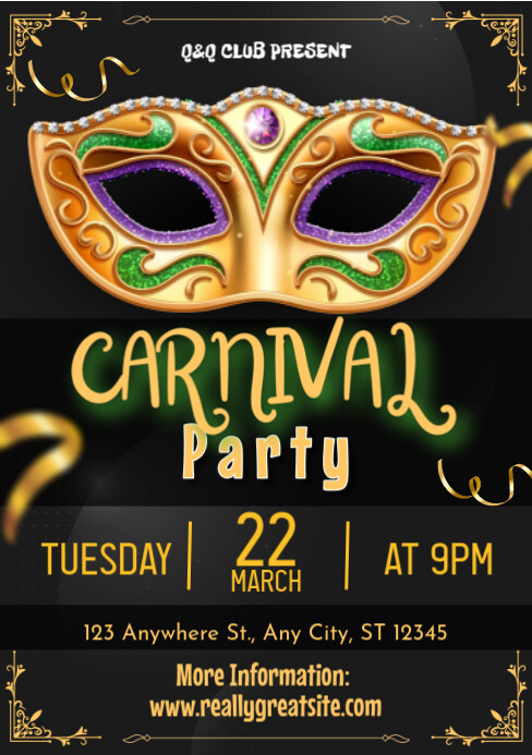 Carnival Party Template | PosterMyWall