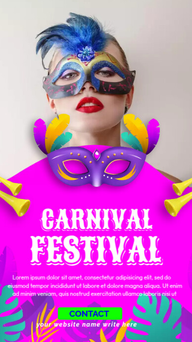 Carnival Party Event Template | PosterMyWall