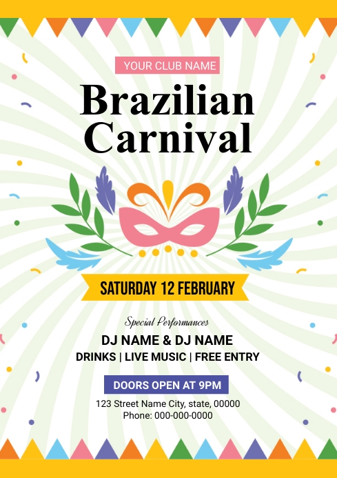 Carnival Party Flyer Template | PosterMyWall