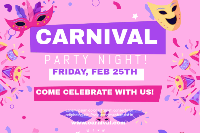 Copy of Carnival Party Night | PosterMyWall